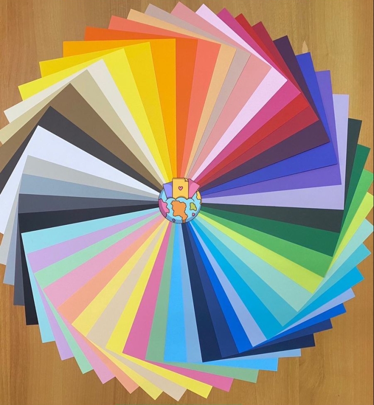 Papel Color Plus 180g – A4 – 500 folhas (MIX CORES) – Planeta dos Papéis