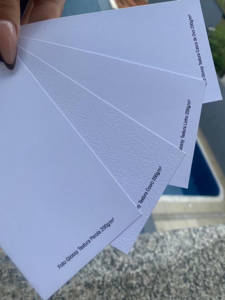 Papel Foto Glossy Textura Linho 200G/M² A4 – 20fls – Planeta dos Papéis